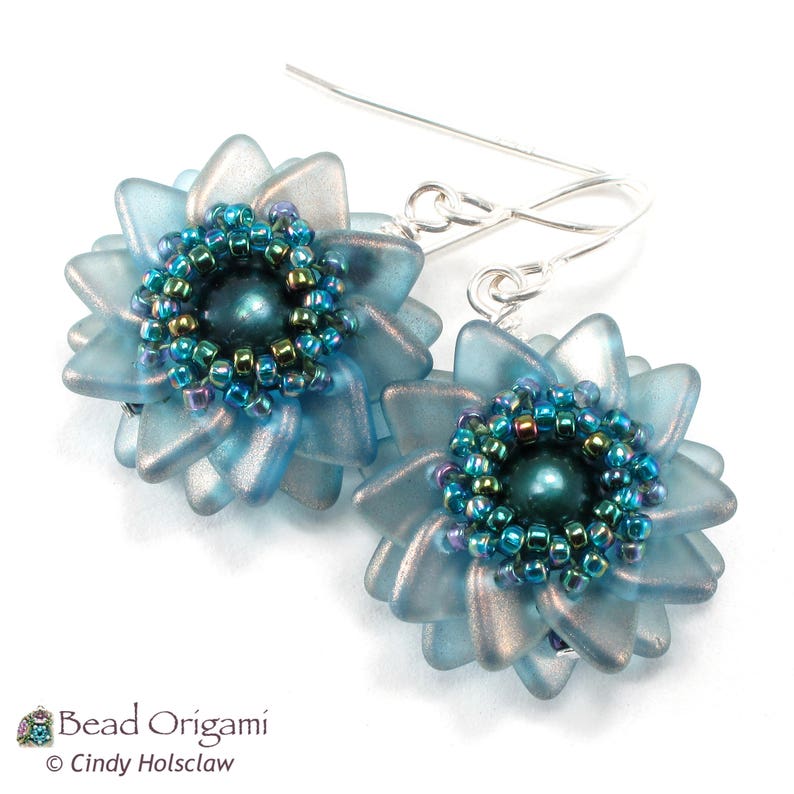 TUTORIAL - Double Pinwheel Beaded Beads With 2-hole Triangle Beads ...