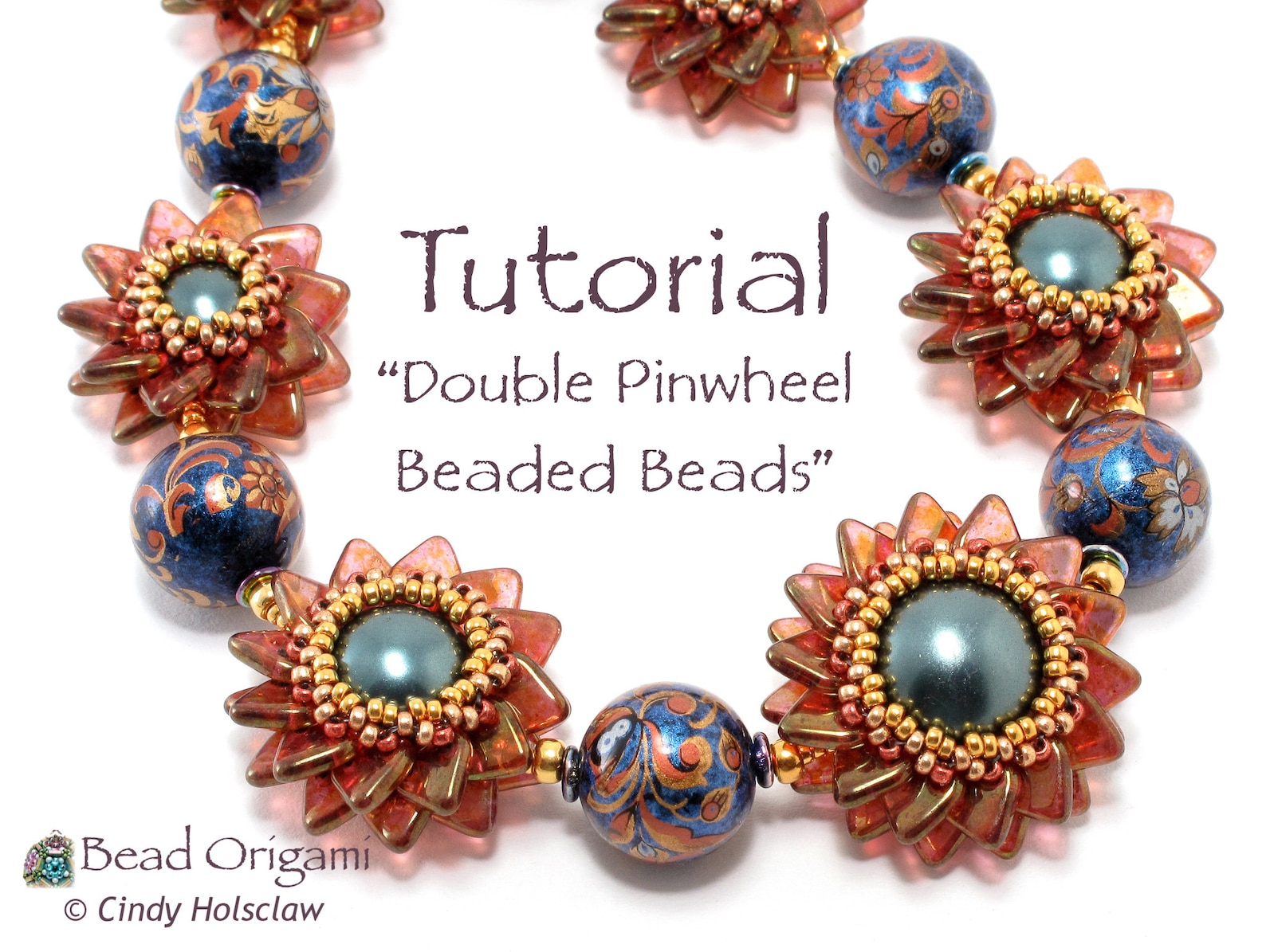 TUTORIAL Double Pinwheel Beaded Beads With 2-hole Triangle Beads PDF ...
