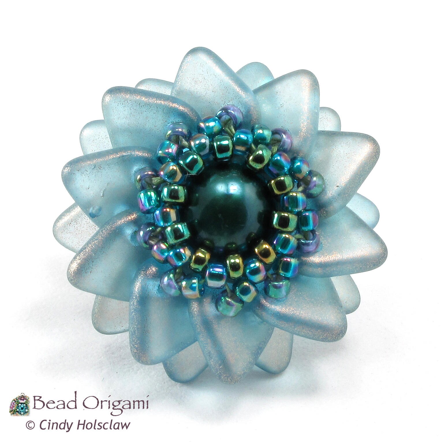 TUTORIAL Double Pinwheel Beaded Beads With 2-hole Triangle Beads PDF ...