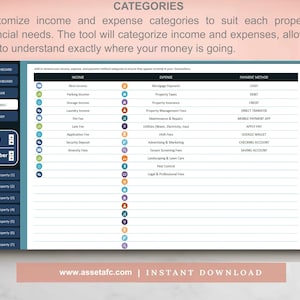 Rental Multi Property Income and Expense Tracker Template Landlord ...