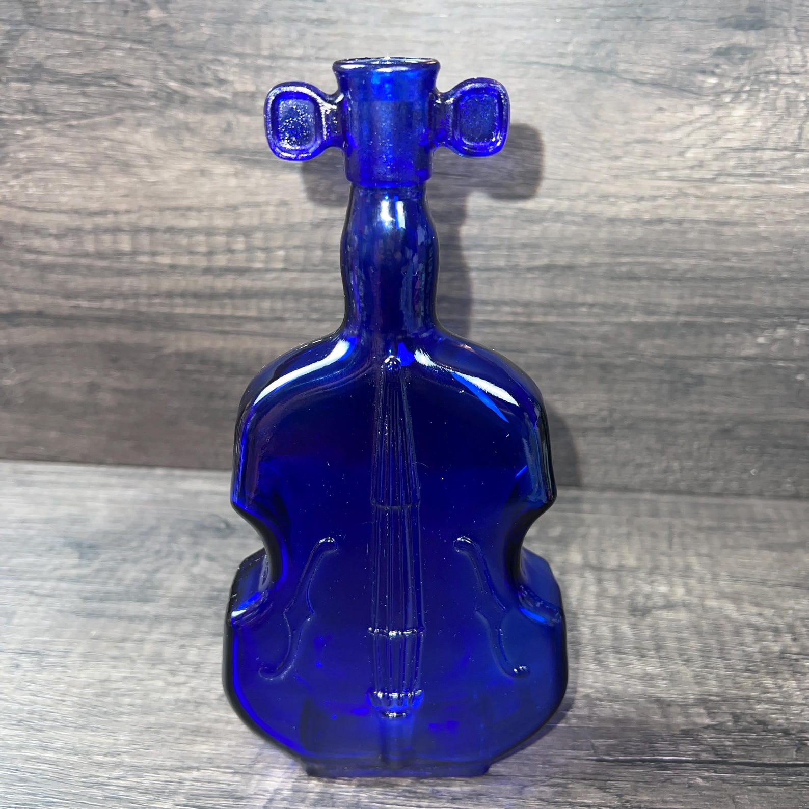 Vintage Cobalt Blue Depression Glass Cello Instrument Glass 8 Figure - Etsy