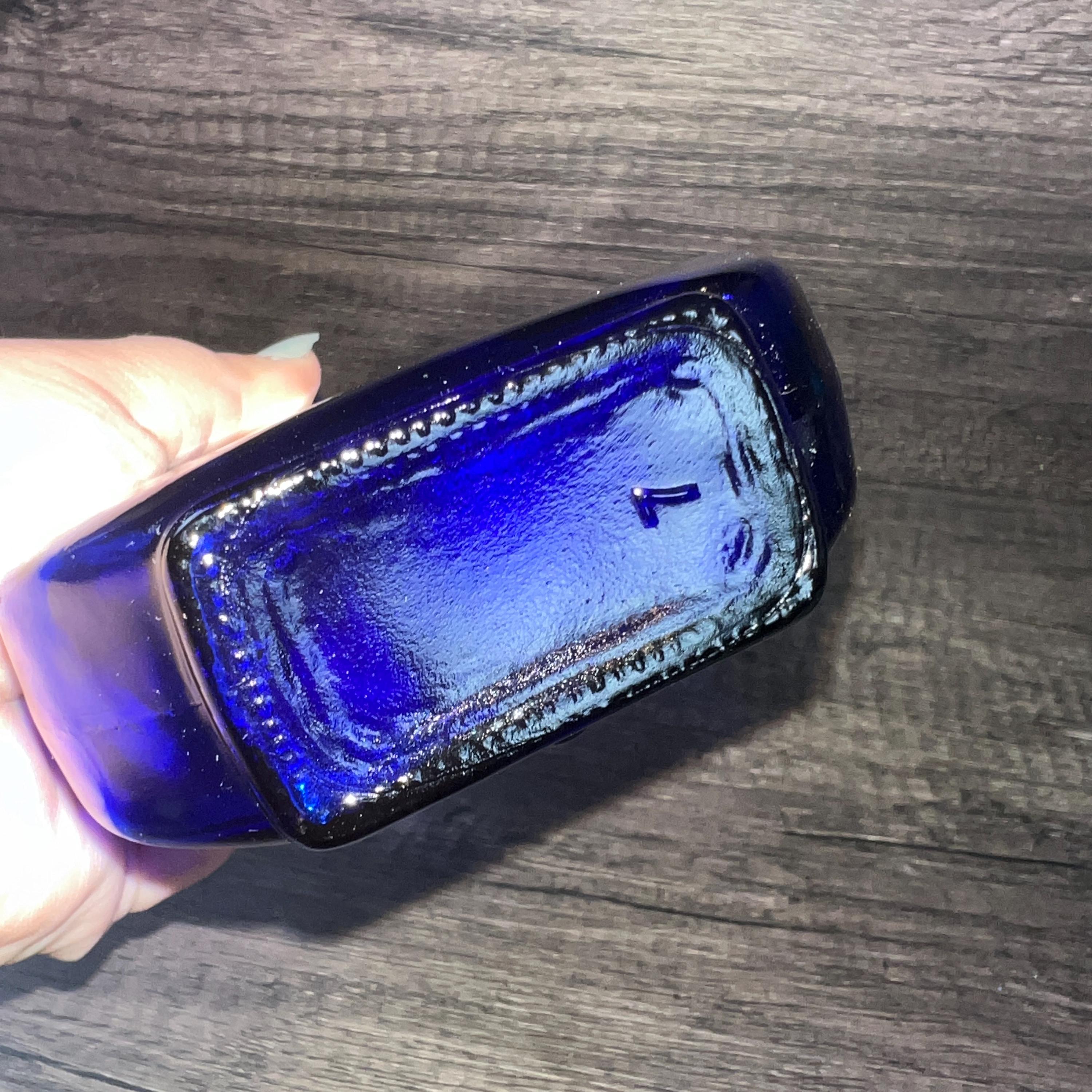 Vintage Cobalt Blue Depression Glass Cello Instrument Glass 8 Figure - Etsy