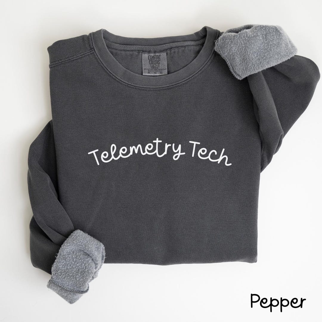 Telemetry Tech Sweatshirt, Cute Telemetry Monitoring Technician Shirt ...