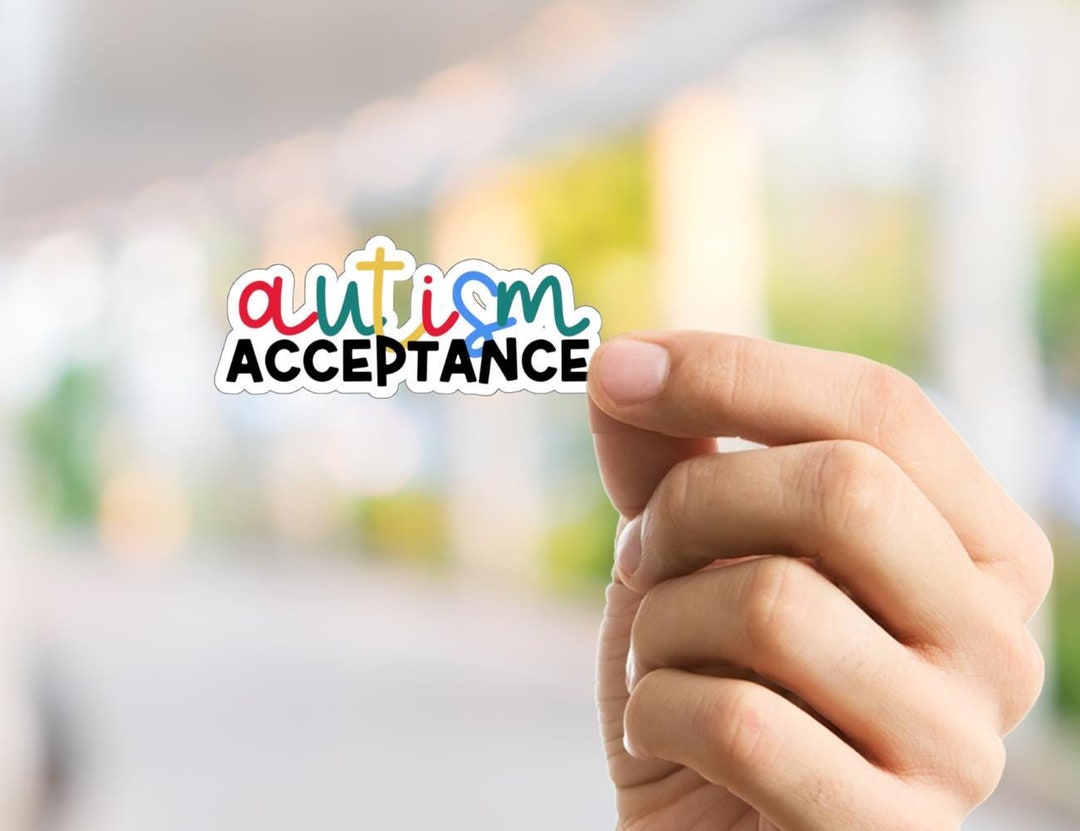 Autism Acceptance Sticker, Autism Mom Gift, Autism Car Decal, Water ...