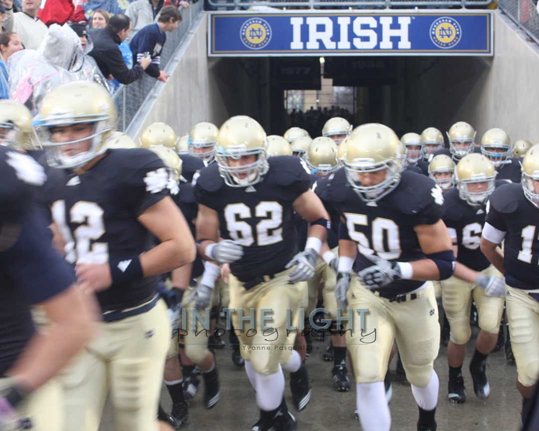 Here Come the IRISH - Notre Dame Football - Fine Art Photography - Etsy