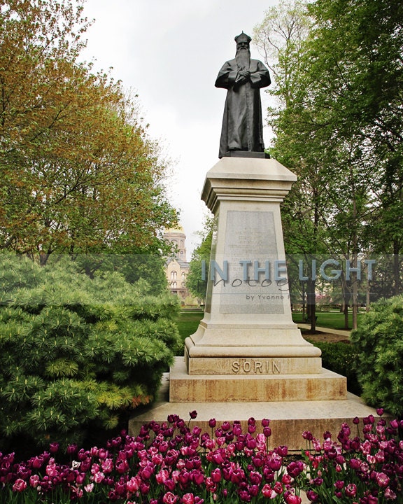 Father Sorin Statue at Notre Dame - Fine Art Photography - 8x10, 11x14 ...