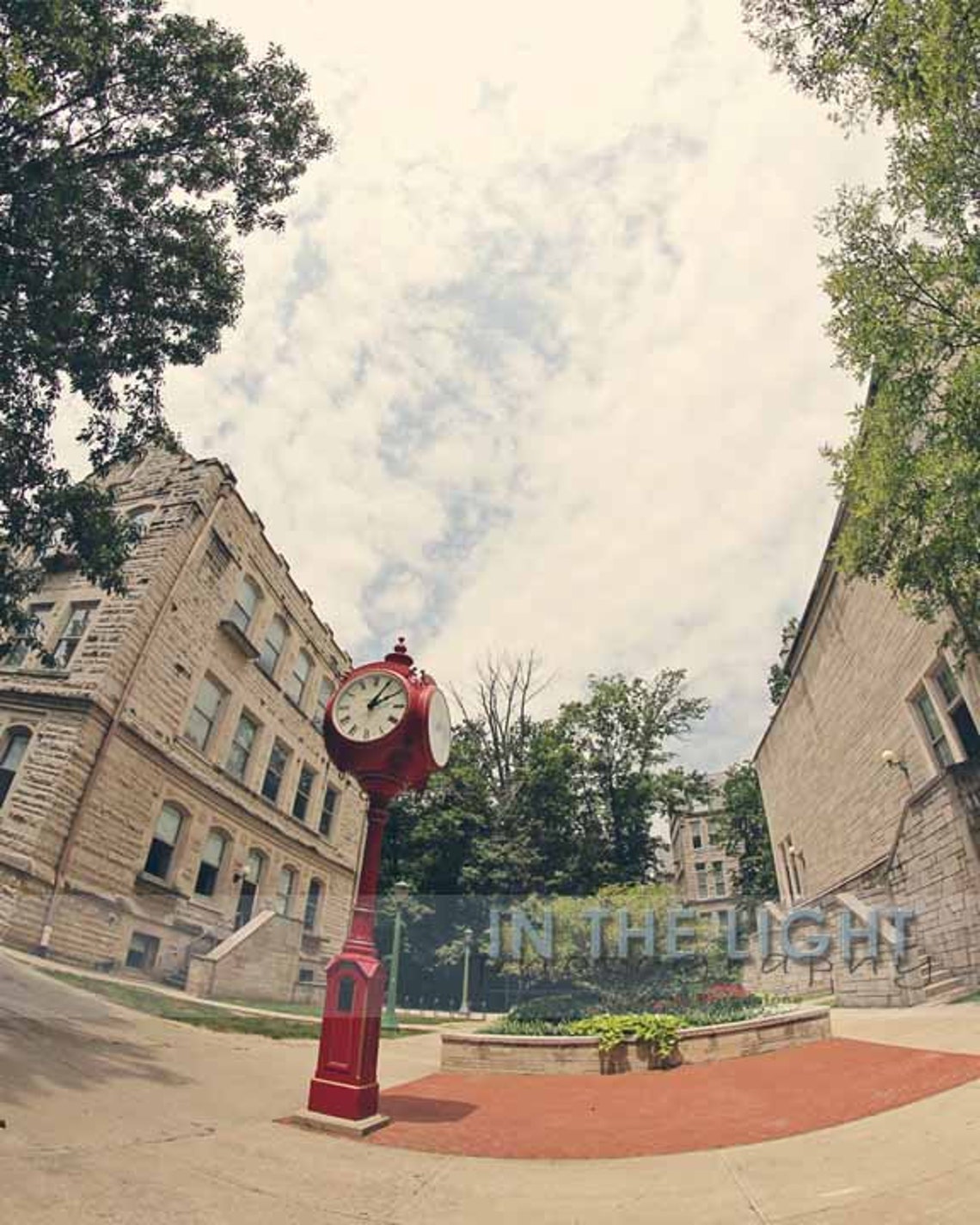 Indiana University Red Clock Fine Art Photograpy 8x10 - Etsy