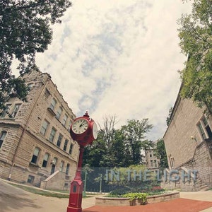 Indiana University Red Clock - Fine Art Photography - 8x10, 11x14 ...