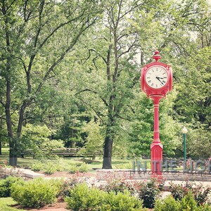 Indiana University Red Clock 3 - Fine Art Photography - 8x10, 11x14 ...