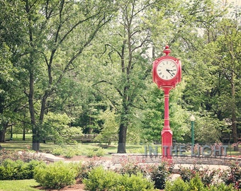 Indiana University Red Clock Fine Art Photograpy 8x10 | Etsy