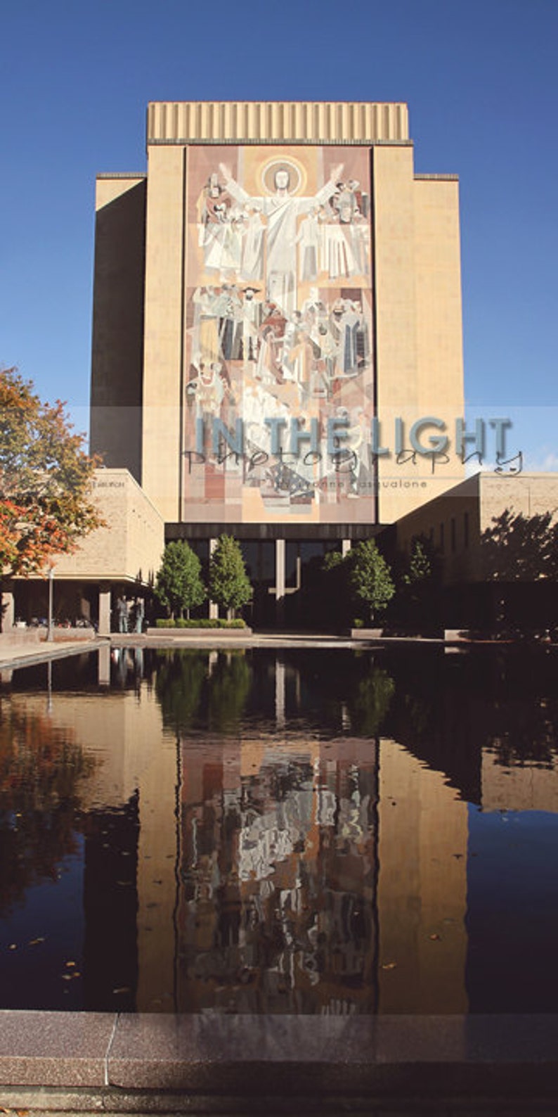 Notre Dame's Hesburgh Library and Reflection Pond Fine Art Photograpy ...