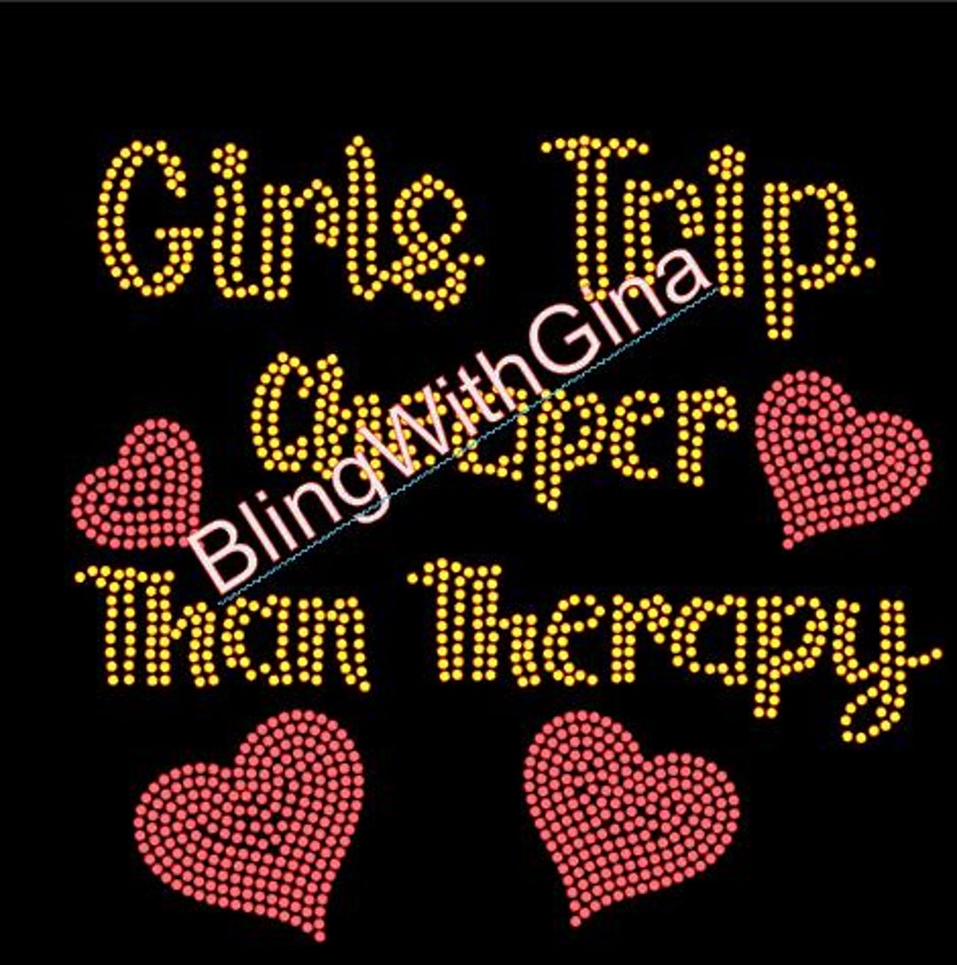 Girls Trip Rhinestone Template SS10 - Etsy