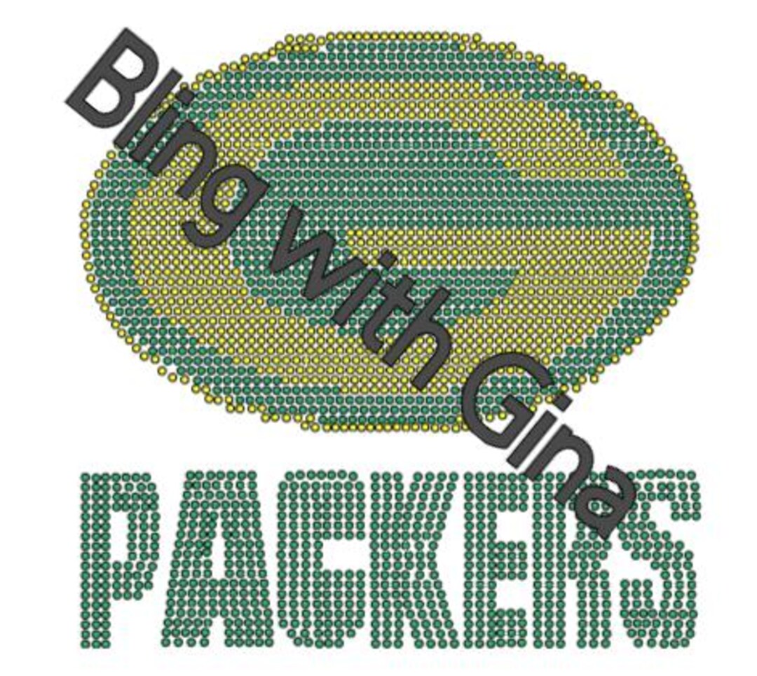 Packers Rhinestone Template SS10 - Etsy