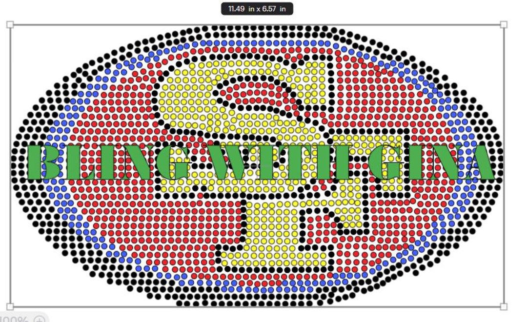 San Francisco 49ers 11.487W X 6.571H SS10 Rhinestone Template - Etsy