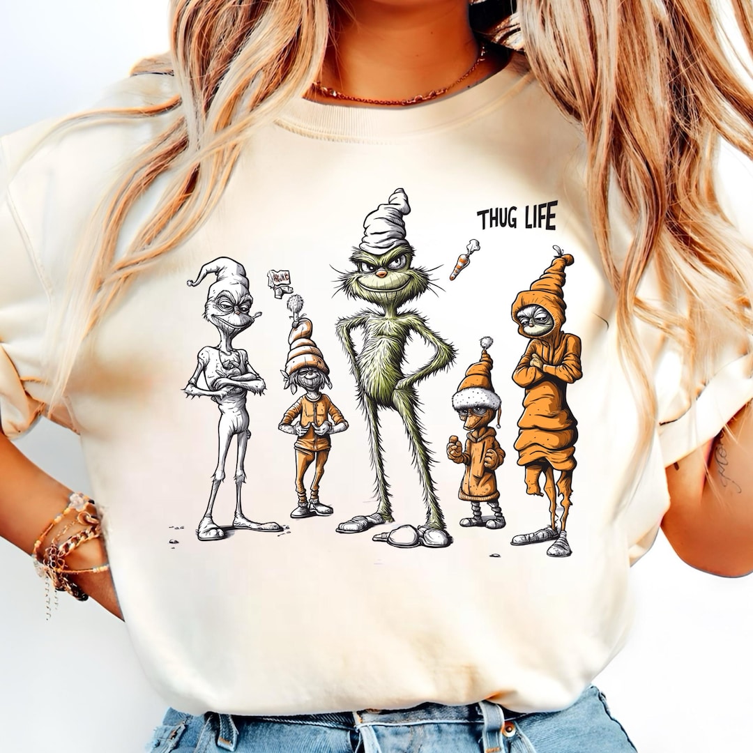 Thug Life Grinch Png, Edgy and Bold Holiday Design, Skeleton Png ...
