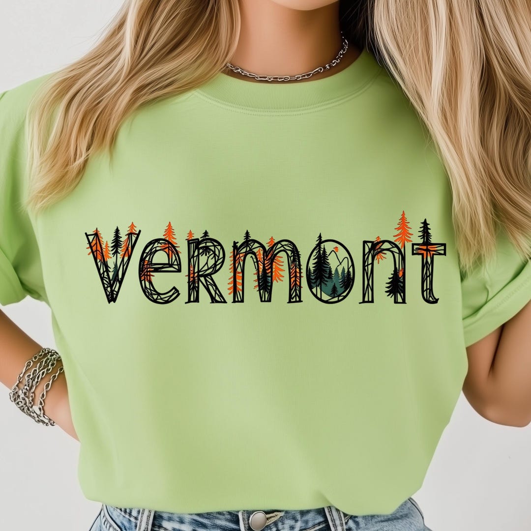 Vermont Art Png, Outline Forest Illustration, Modern Wilderness ...