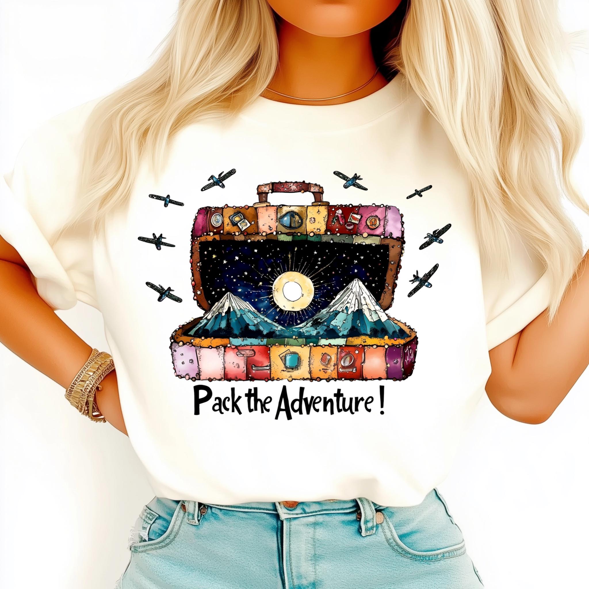 Pack the Adventure PNG, Wanderlust Shirts, Unique Gift for Travelers ...