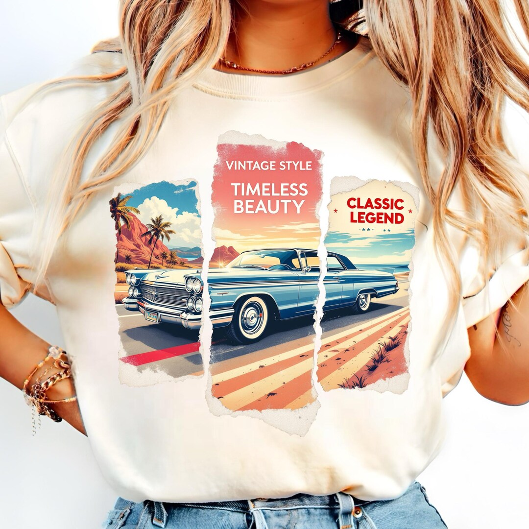 Vintage Car Art Png, Classic Legend Png, Retro Car Decor Png, Timeless ...