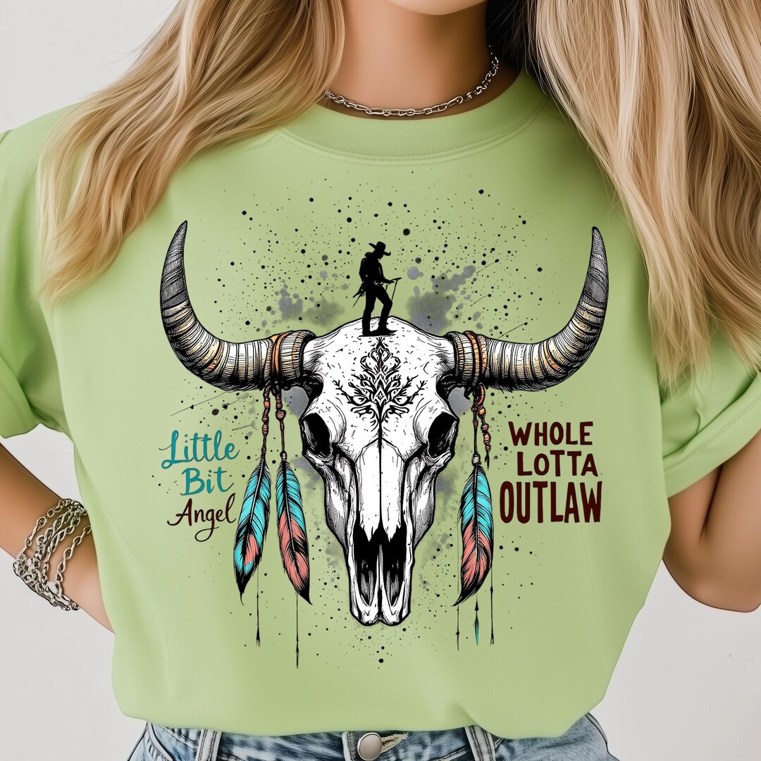 Cow Skull Dreamcatcher PNG: Western Outlaw, Sublimation Designs - Etsy