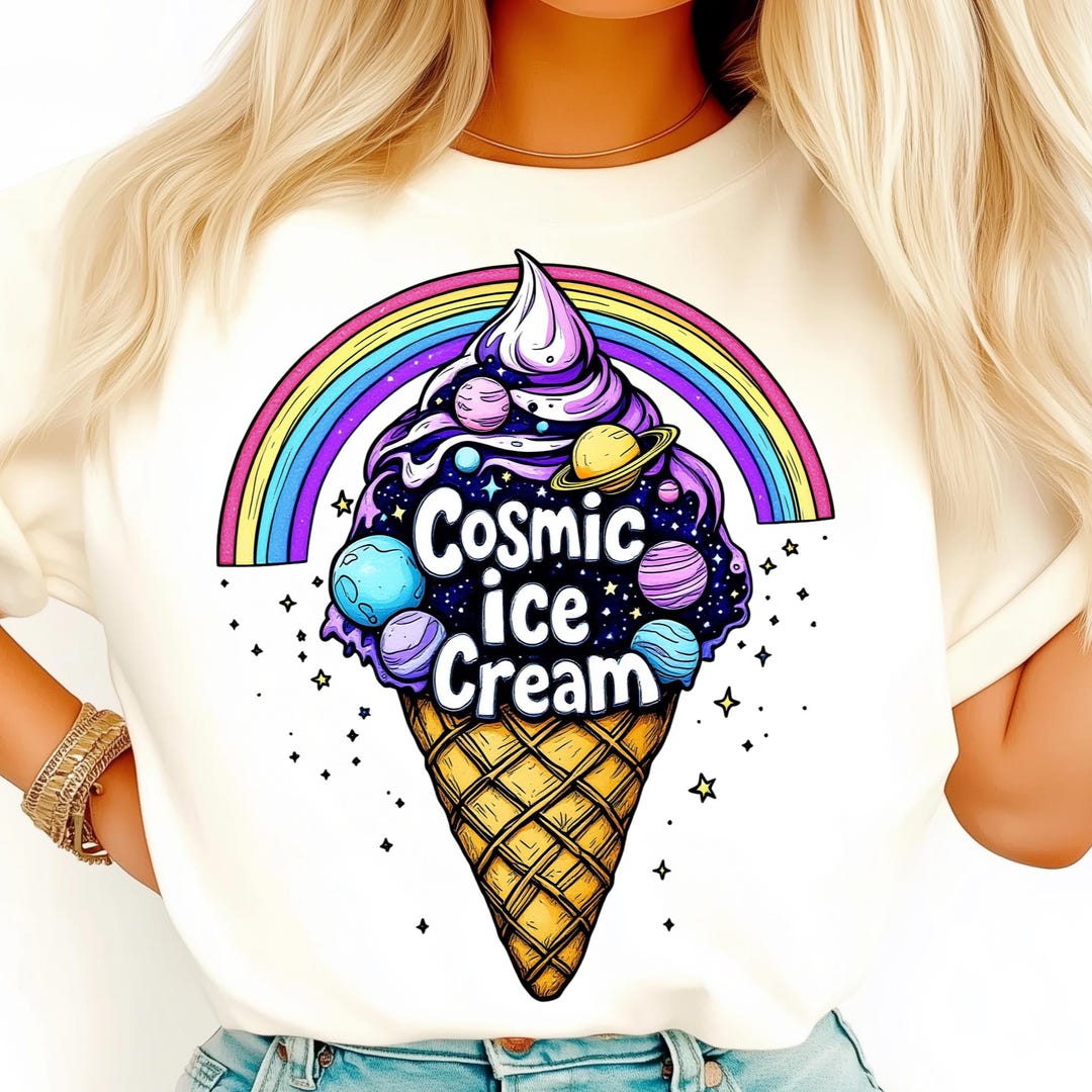Galaxy Cone Png, Space Ice Png, Cosmic Art Png, Rainbow Treat Png ...