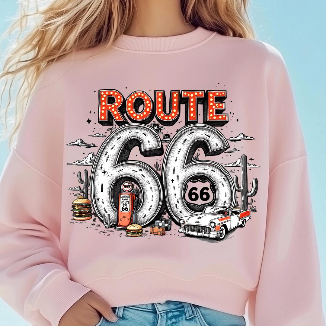 Route 66 Adventure Png, Road Trip Png, Vintage Travel Png, Retro Design ...