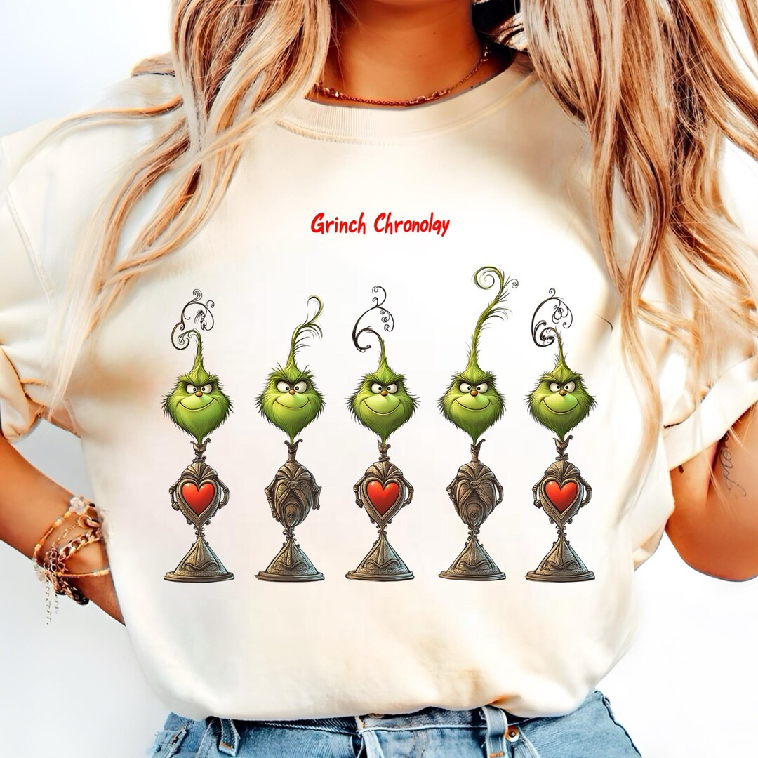 Grinch Evolution PNG, Grinch Png, Festive Christmas , Grinch Shirts ...