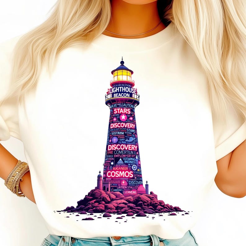 Lighthouse Glow Png, Neon Beacon Png, Discovery Light Png, Starry Night ...