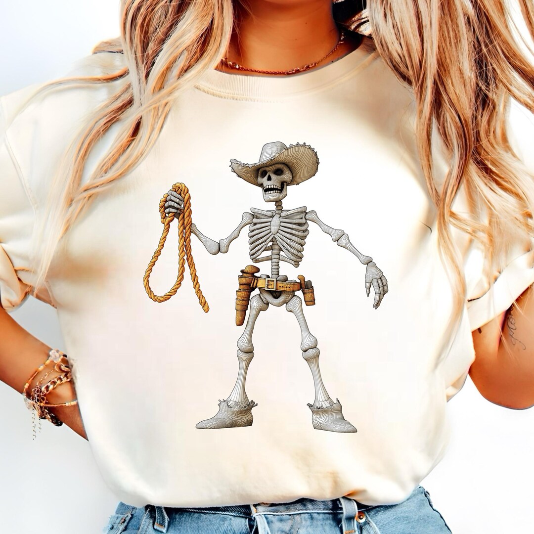 Cowboy Skeleton Png, Bold and Western, Inspired Design, Skeleton Png ...