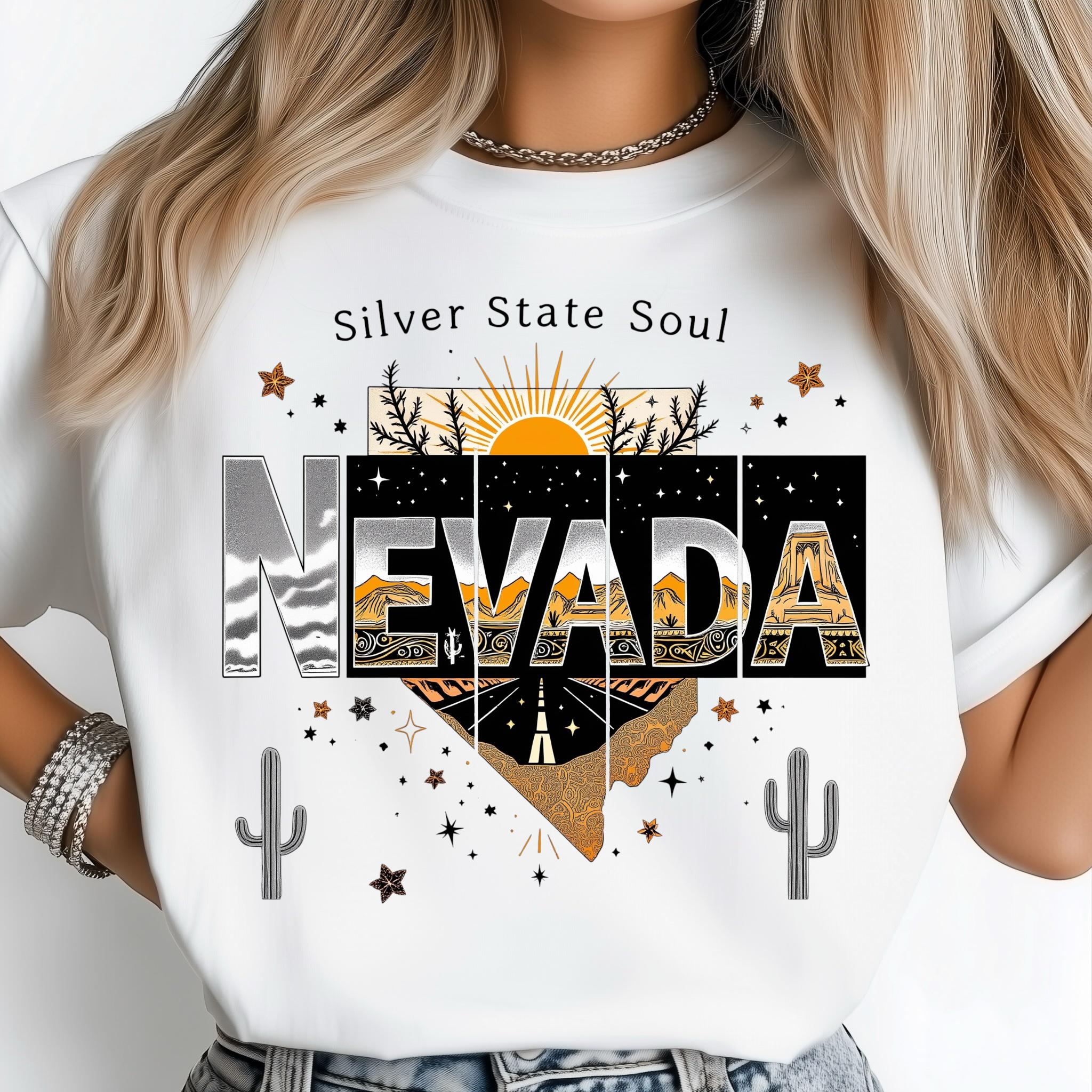 Nevada Sunset Road Trip PNG: Travel Poster, Retro Desert Png ...