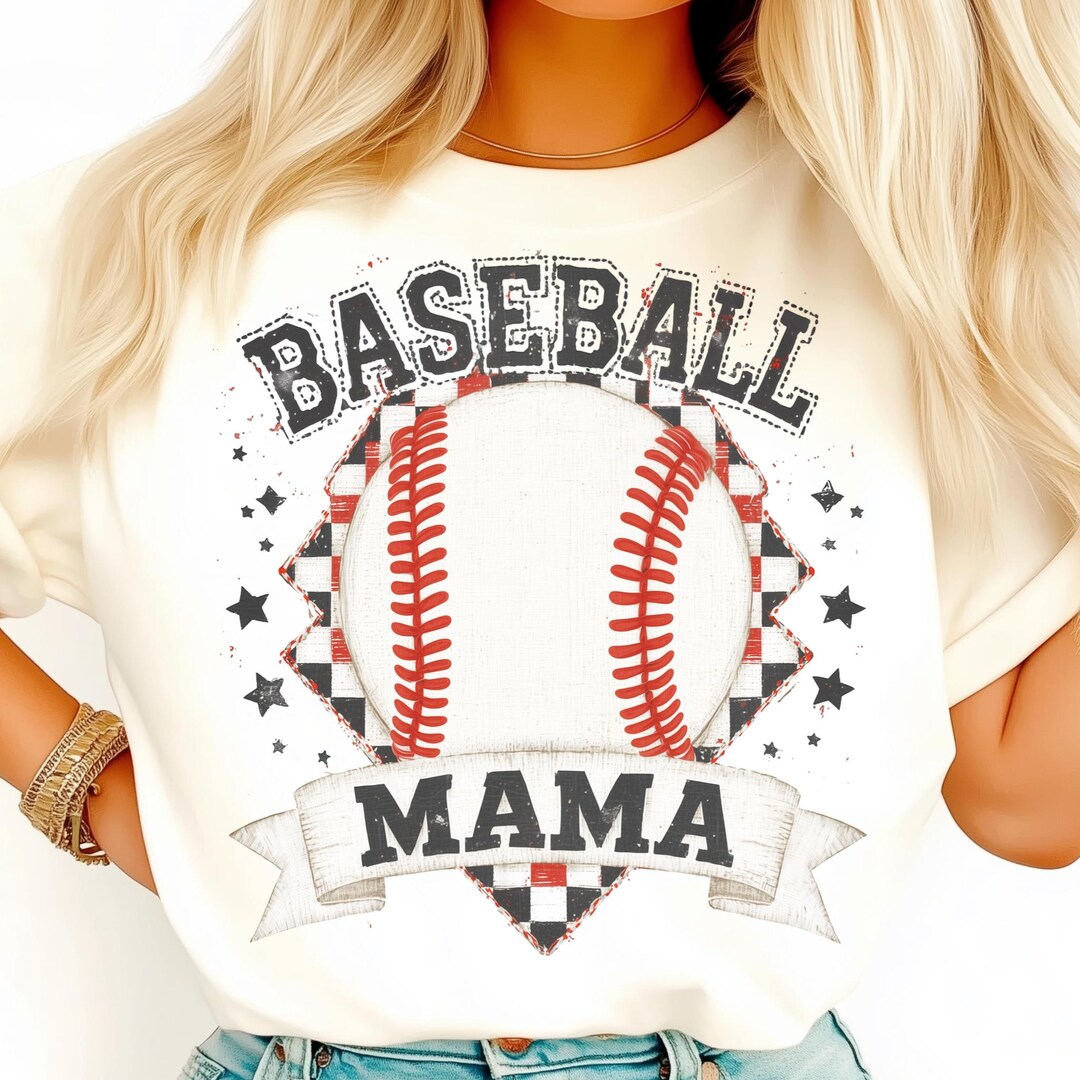 Baseball Mama PNG, Coquette Game Day Shirt Design With Bow Clipart ...