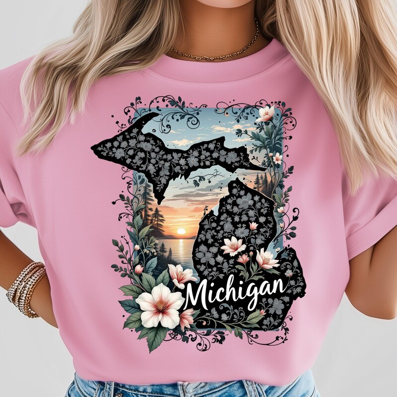 Lakes of Michigan Map - Etsy