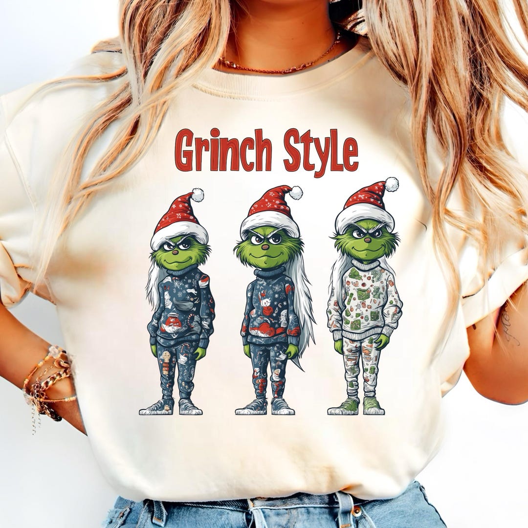 Grinch Style Christmas PNG, Grinch Png, Festive Christmas , Grinch ...