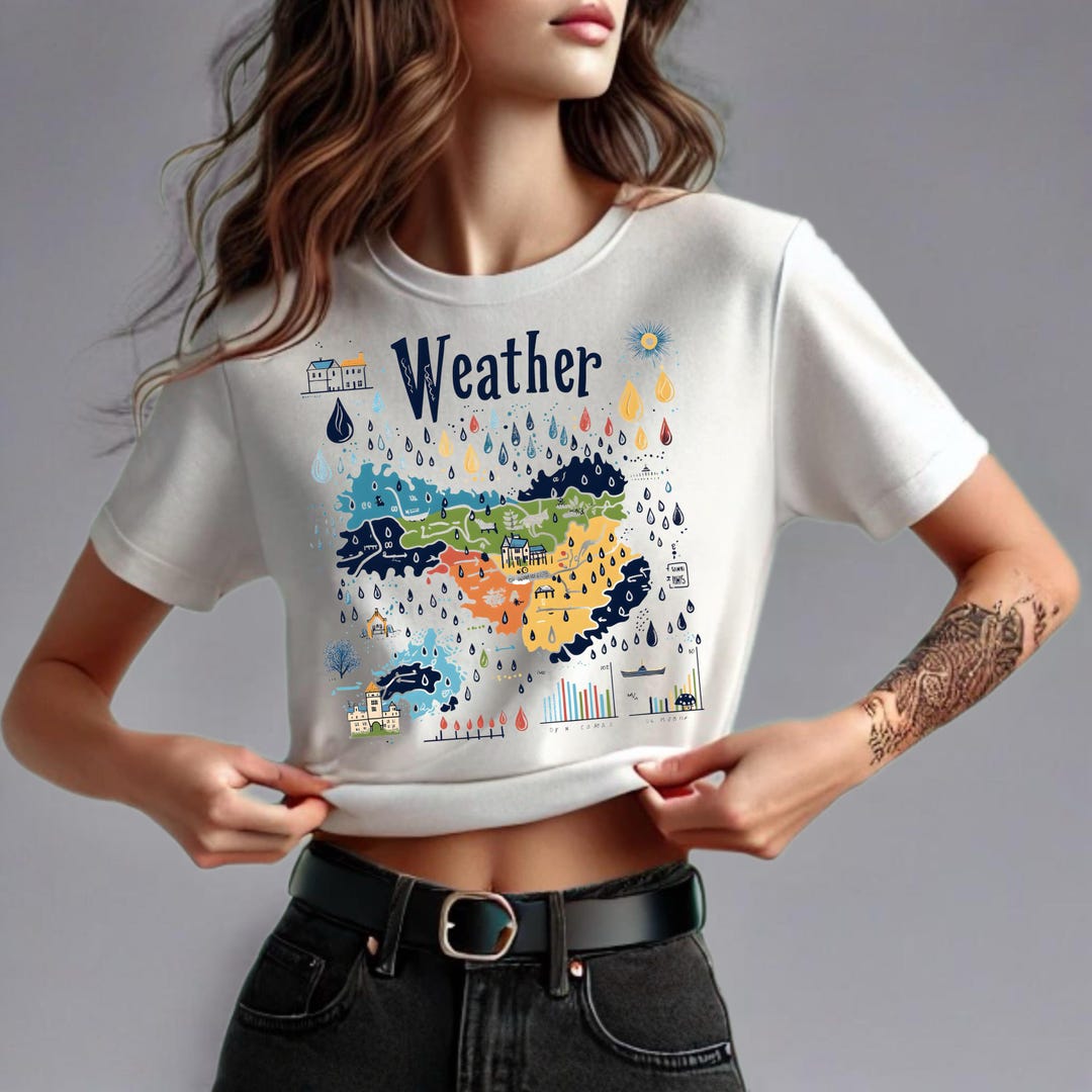 Weather Map Art, Colorful and Illustrated Weather Patterns for Unique ...