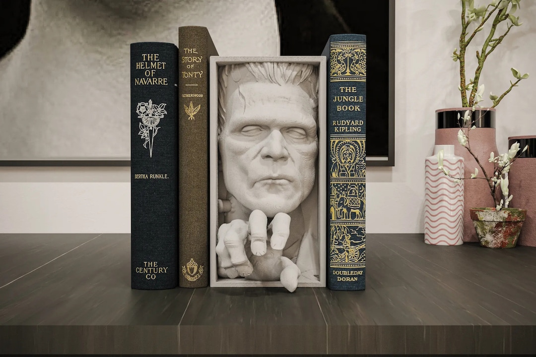 Frankenstein Book Nook Bookend - Etsy