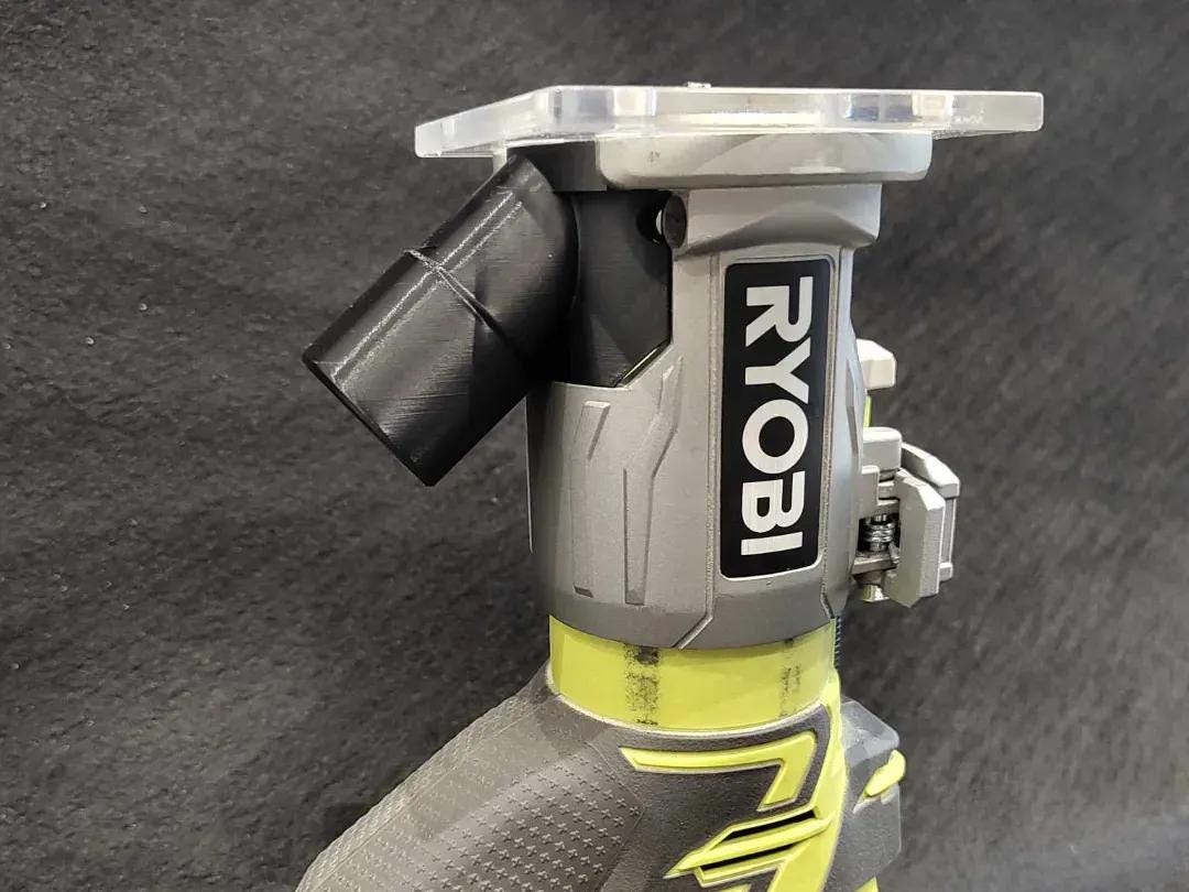 40mm 1.5" Hose Dust Port for Ryobi P601 Router | 2-year Warranty - Etsy