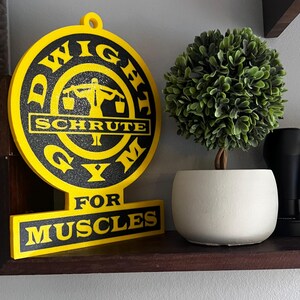 Dwight Schrute Gym for Muscles Wall Plate Office Decor - Etsy