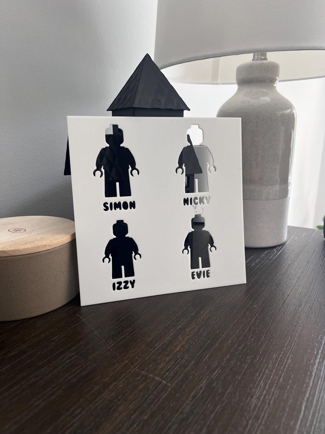 Custom Family Brick Shadow Box Insert - Etsy