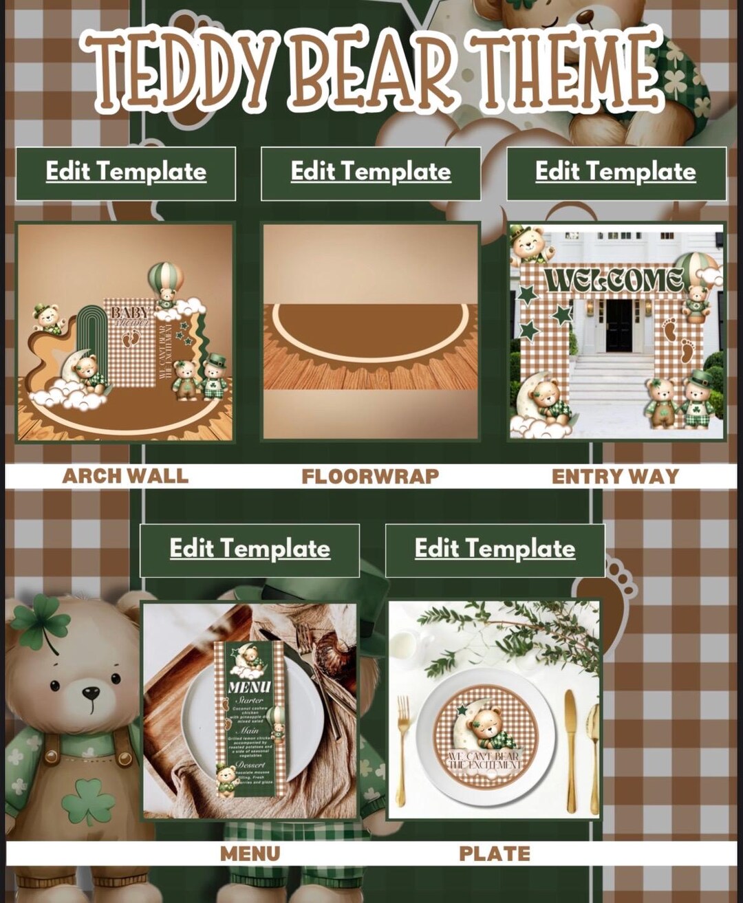 Teddy Bear Theme - Etsy
