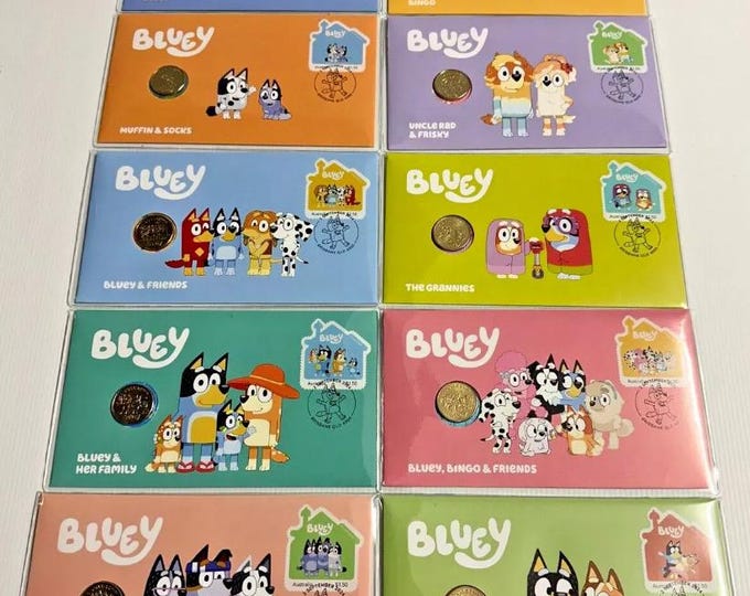 2024 Bluey Complete 12 Stamp Set Brand New Unopened - Etsy Canada