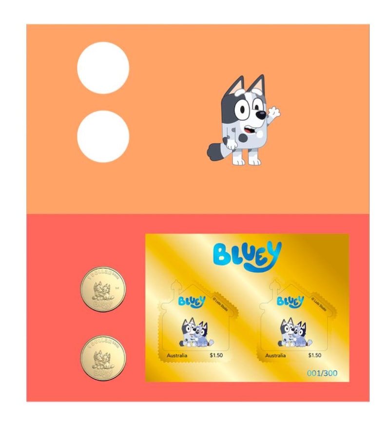 Bluey 2024 Limited Edition 2-coin and Minisheet Collection-muffin and ...