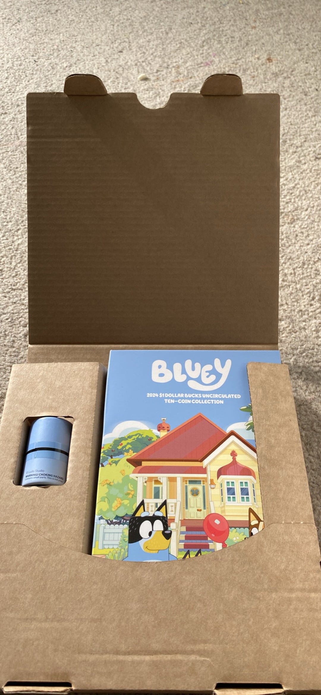 Exclusive Gift Box Bluey 1 Dollar Full Coin Set Sealed in Tube With ...