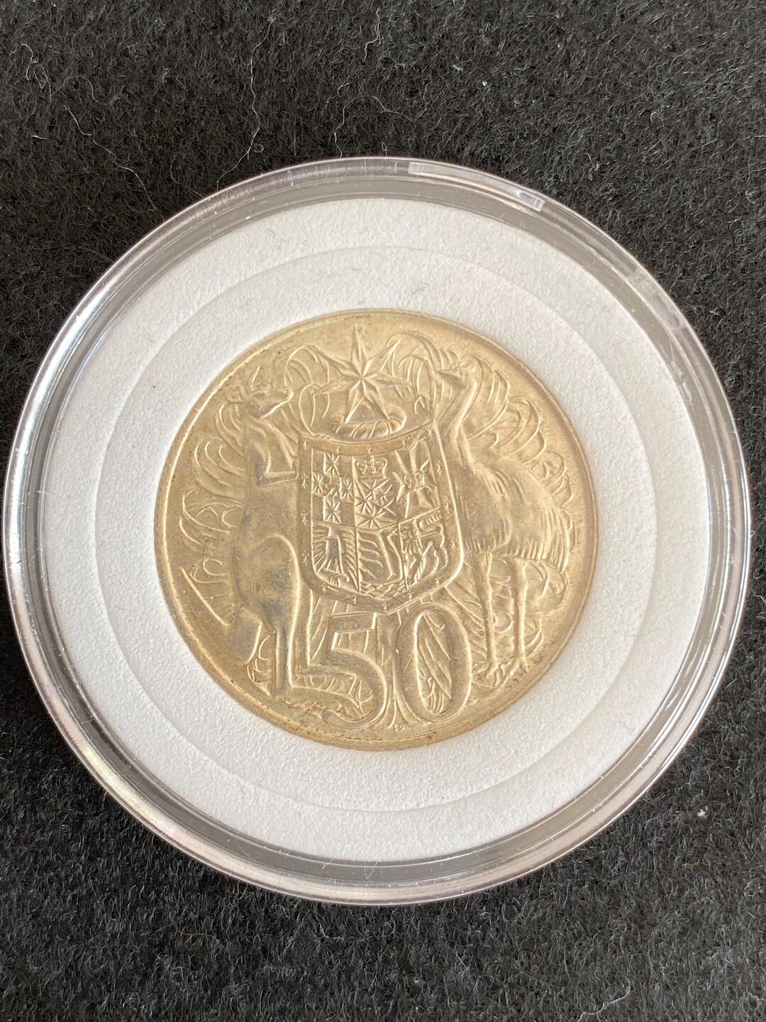 Australia 1966 - Round 50 Cent 80% Silver Coin - Etsy Australia