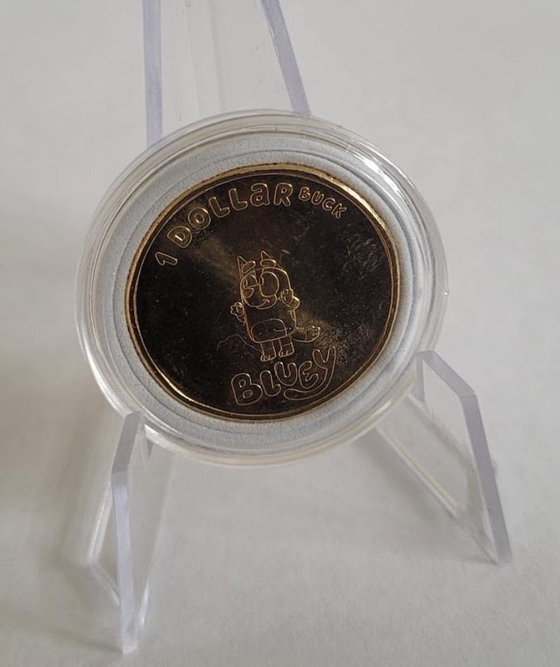 2x2024 Bluey Dollarbuck: 1x Bluey and 1x Bingo Collectible Coins UNC in ...