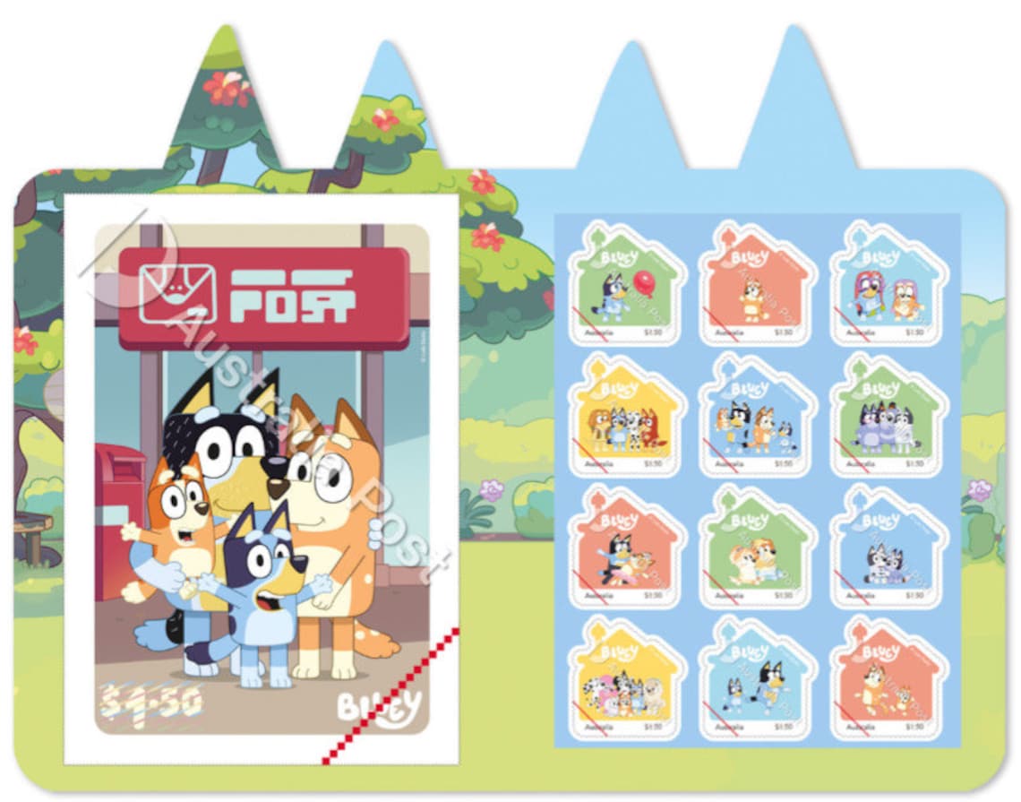 2024 Bluey Complete 12 Stamp Set Brand New Unopened - Etsy