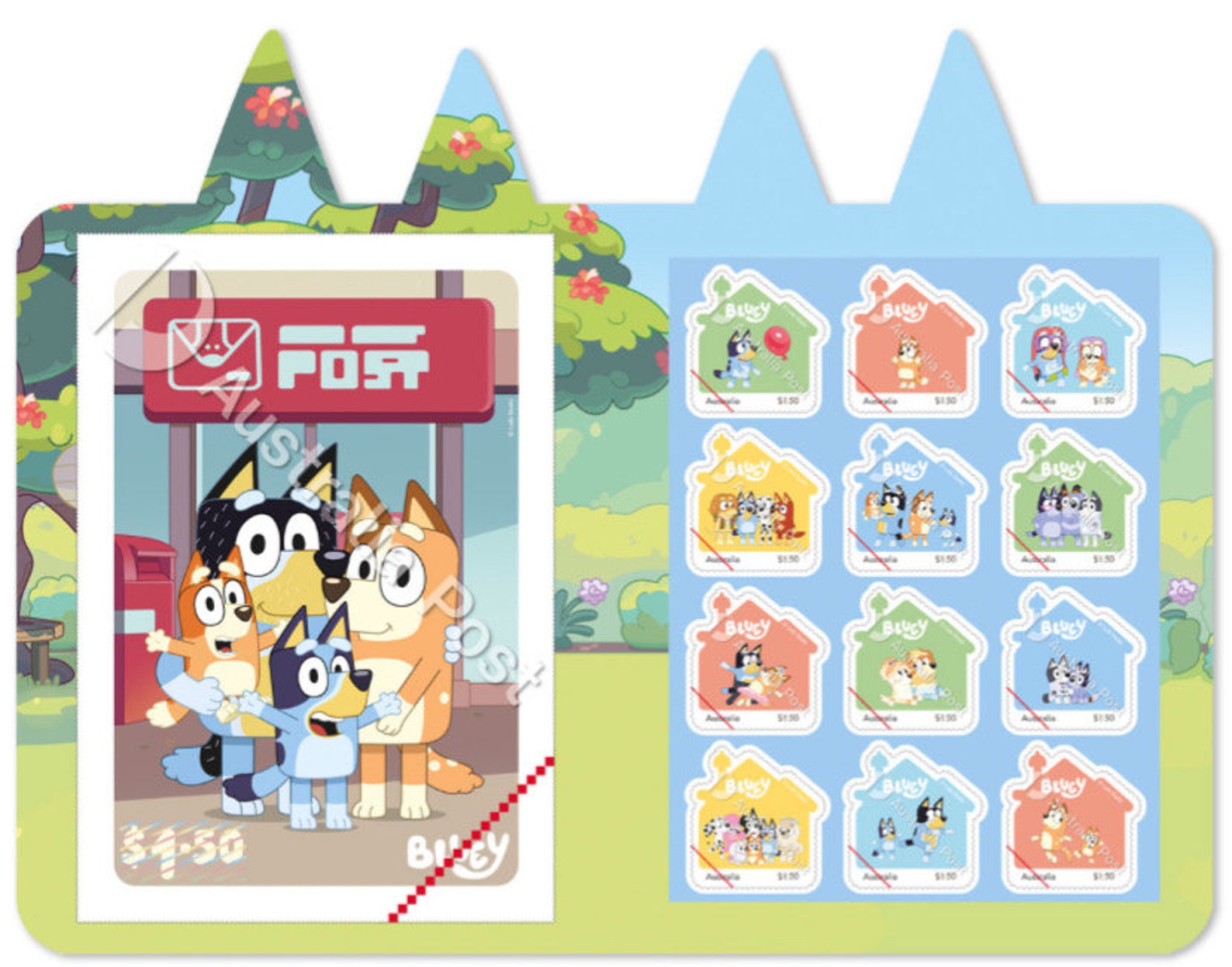 2024 Bluey Complete 12 Stamp Set Brand New Unopened - Etsy