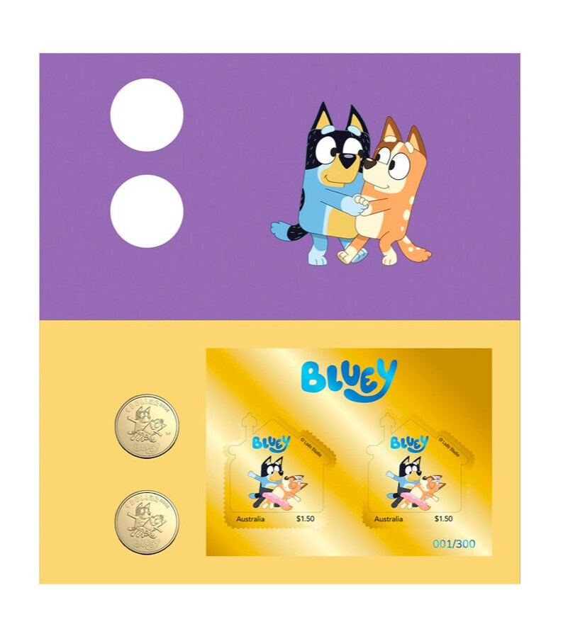 Bluey 2024 Limited Edition 2-coin and Minisheet Collection Dad and Mum ...