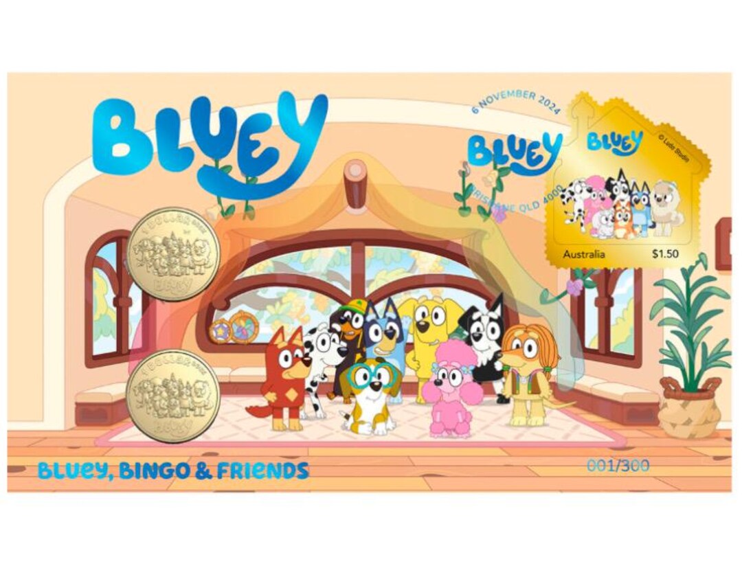 Bluey 2024 Limited Edition 2-coin and Minisheet Collection- Bluey ...