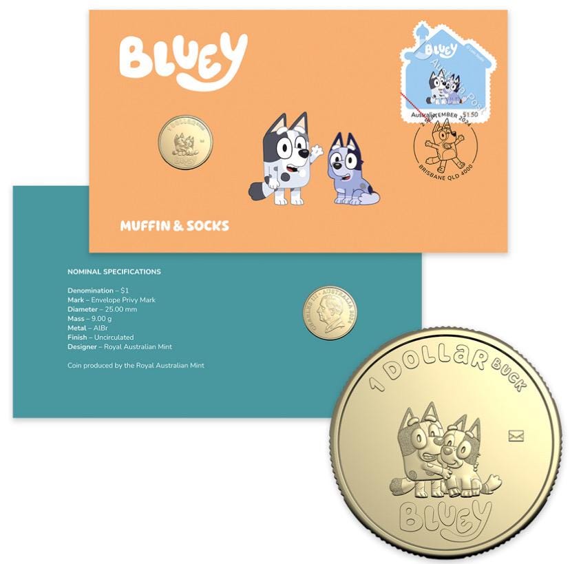 1 Special Edition 1x2024 Bluey Dollarbuck With Privy Mark on Pnc(postal ...