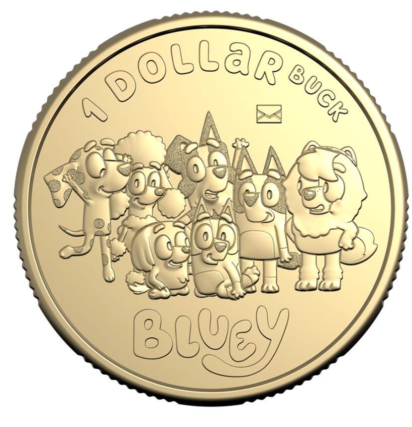 Bluey 2024 Limited Edition 2-coin and Minisheet Collection Bluey, Bingo ...