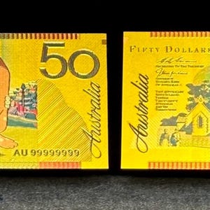Bluey Dollar 50 Novelty Gold Foil Collectable Bill - Etsy Australia
